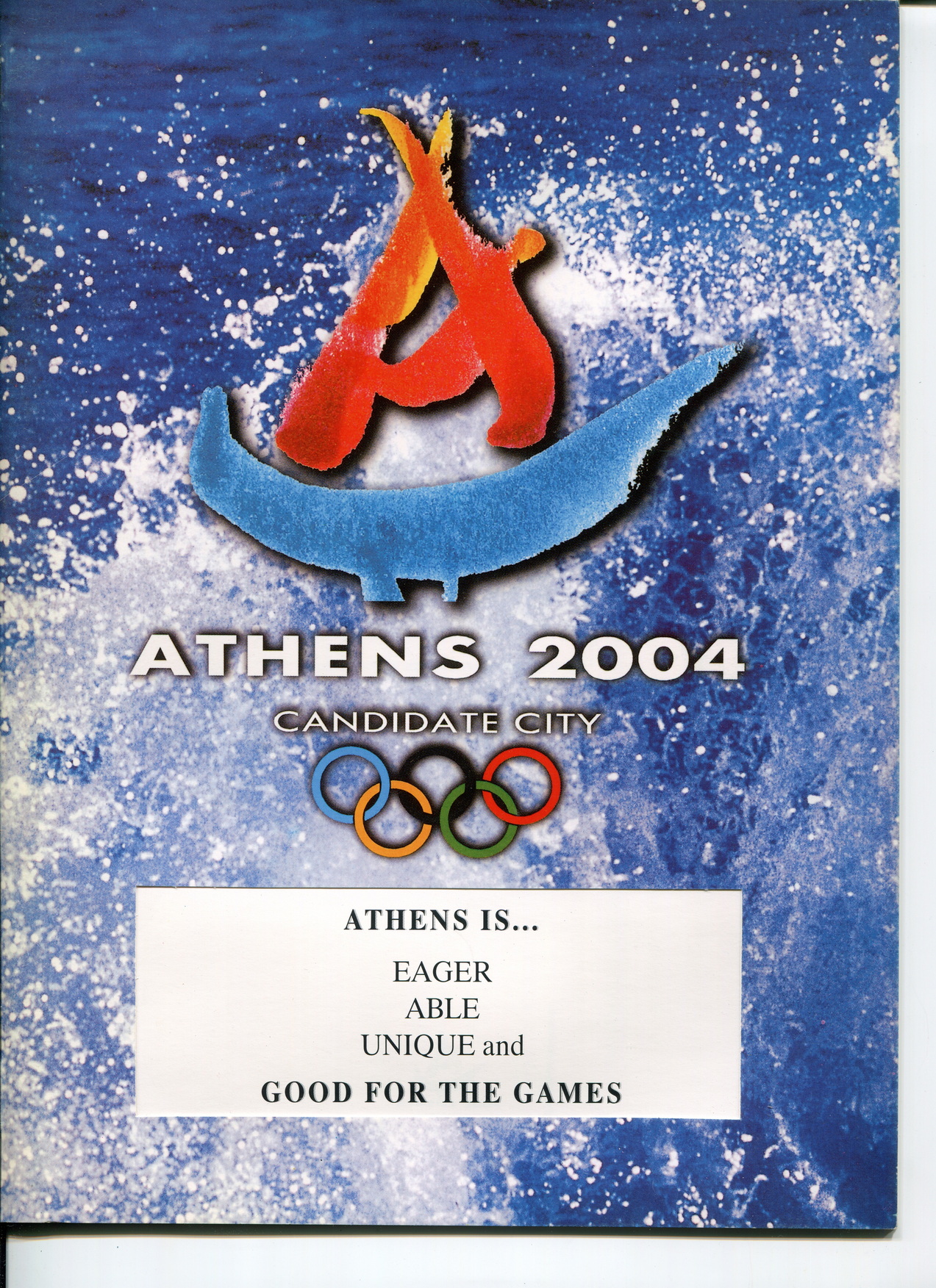 Αθήνα 2004 Επιτροπή Διεκδίκησης Ενημερωτικό Δελτίο - Athens 2004 Bid ...